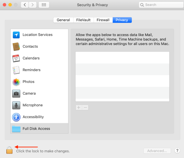 How to Enable Full Disk Permissions in Mac