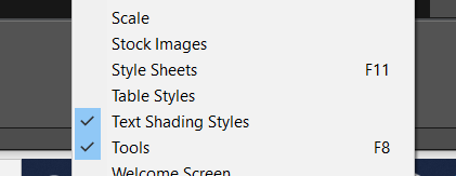 How to apply text shading