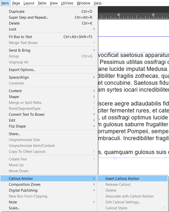 How to Create a callout Anchor