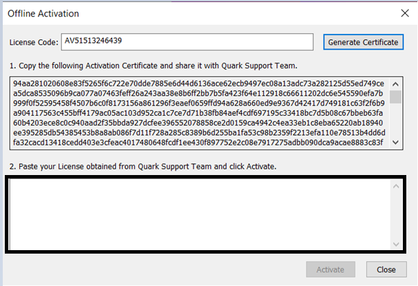 How to Perform Offline activation of QuarkXPress