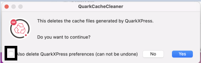 How to Clear Caches and Recreate Preferences in QuarkXPress (MAC)