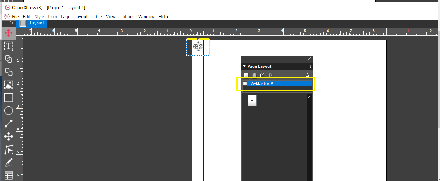 How to change the layout specifications once we open the new project?