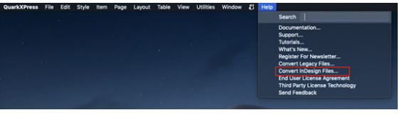 How to open Indesign Files in QuarkXPress.