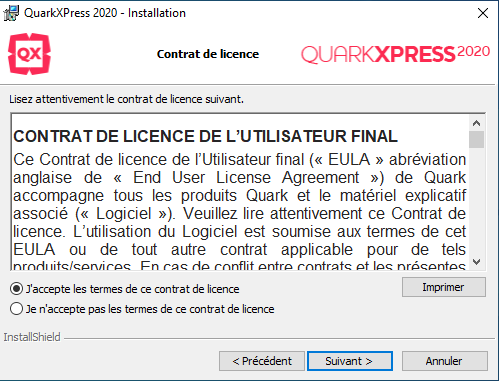 Comment installer QuarkXPress 2020 sur Windows