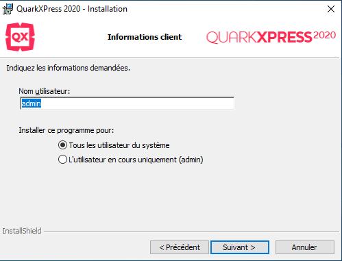 Comment installer QuarkXPress 2020 sur Windows