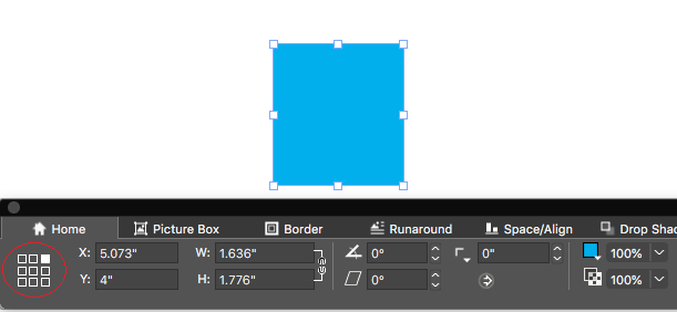 Box Position Reference Point