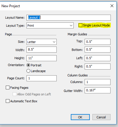 Unable to rename the layout or it's grayed out in QuarkXPress 2019