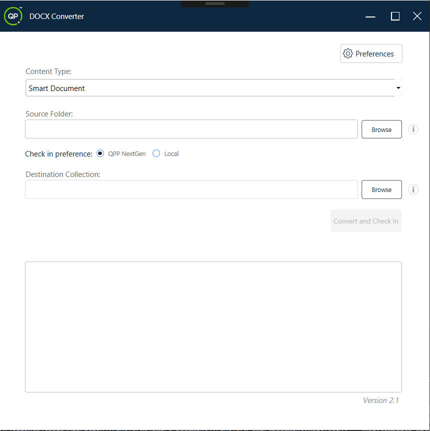 Document migration / conversion process via DOCX Converter migration tool