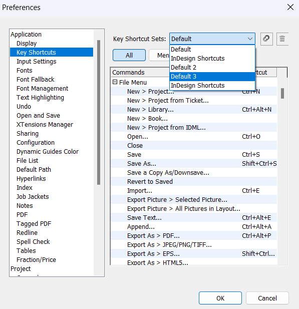 How to set custom shortcut key in QuarkXPress