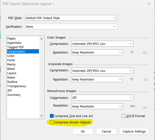 What are the steps for working with compressed stream objects in PDF documents