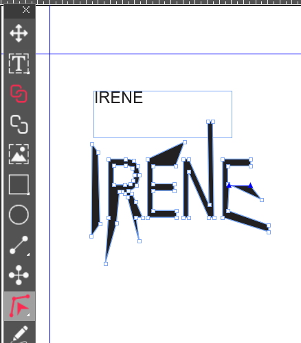 How do you use the select point tool to change the shape of an object
